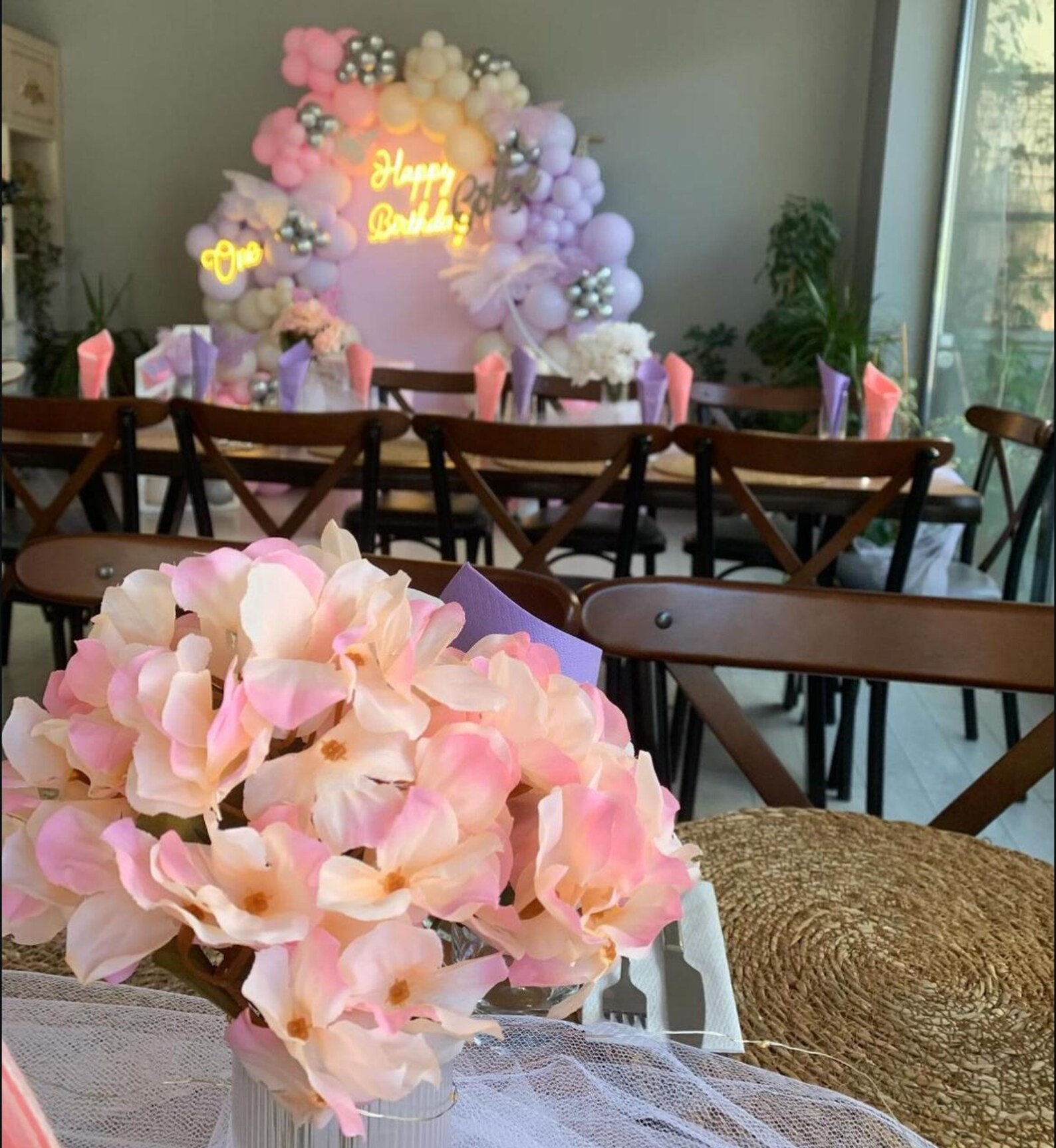 Butterfly Birthday Party Decor Set - Colorful Garland & Balloons, Fun ...