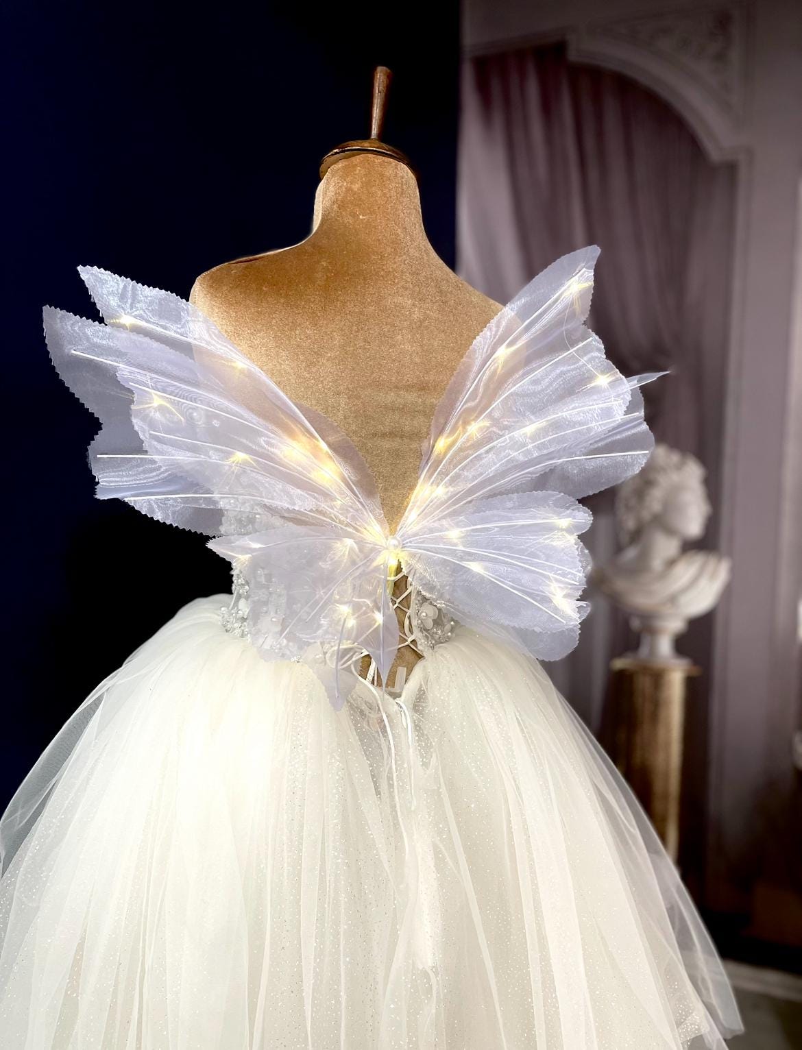 Custom Design LED Light Butterfly Wing Dress – Perfect for Fantasy ...