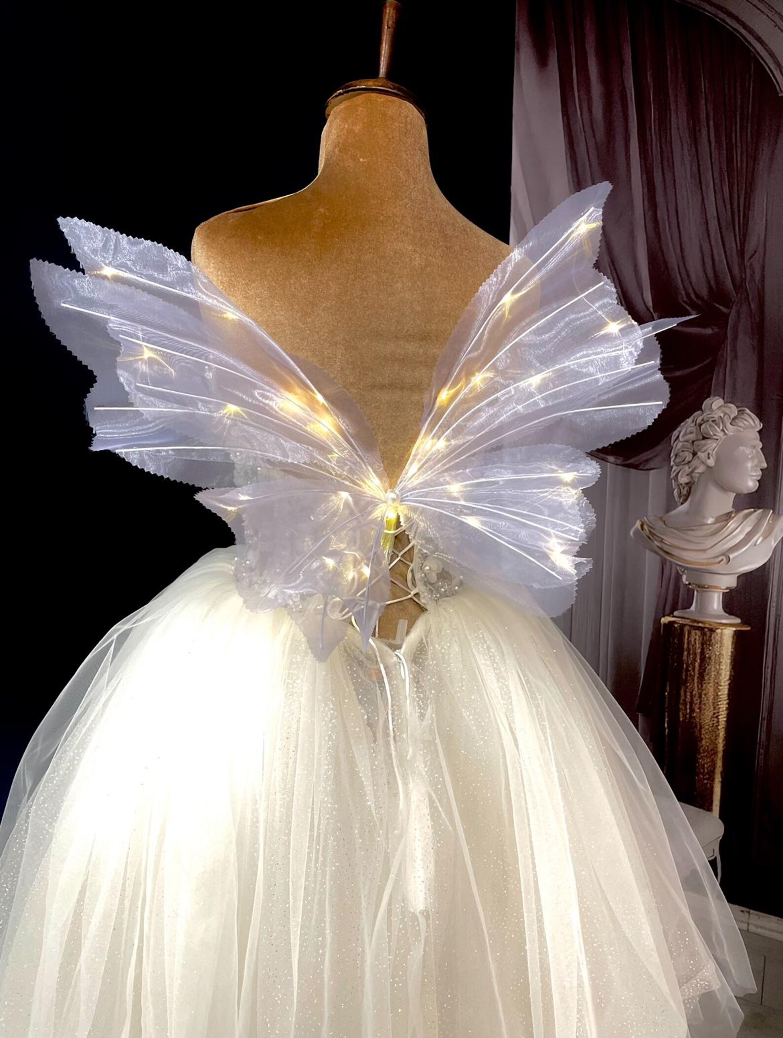 Custom Design LED Light Butterfly Wing Dress – Perfect for Fantasy ...