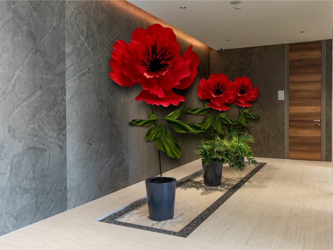 2 Pcs Paper Flower Kit - Giant Paper Flowers - Giant Paper Flowers ...