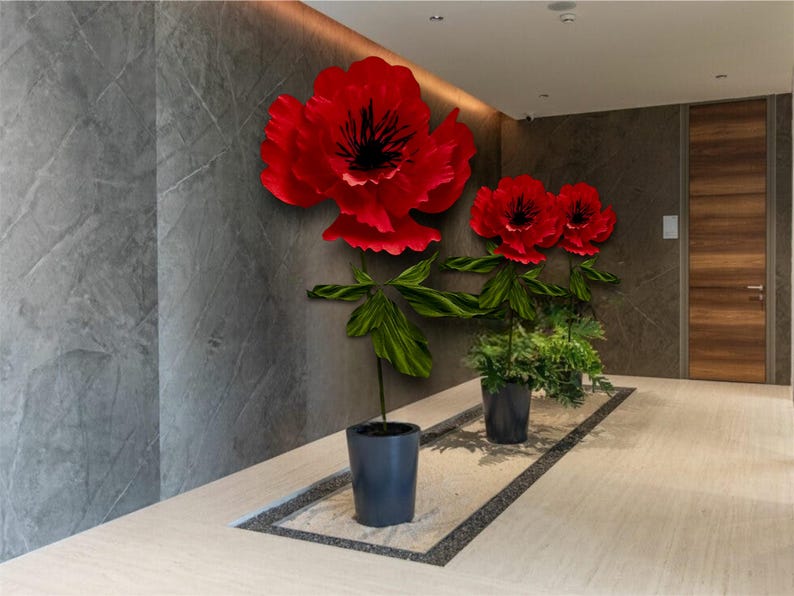 2 Pcs Paper Flower Kit - Giant Paper Flowers - Giant Paper Flowers ...