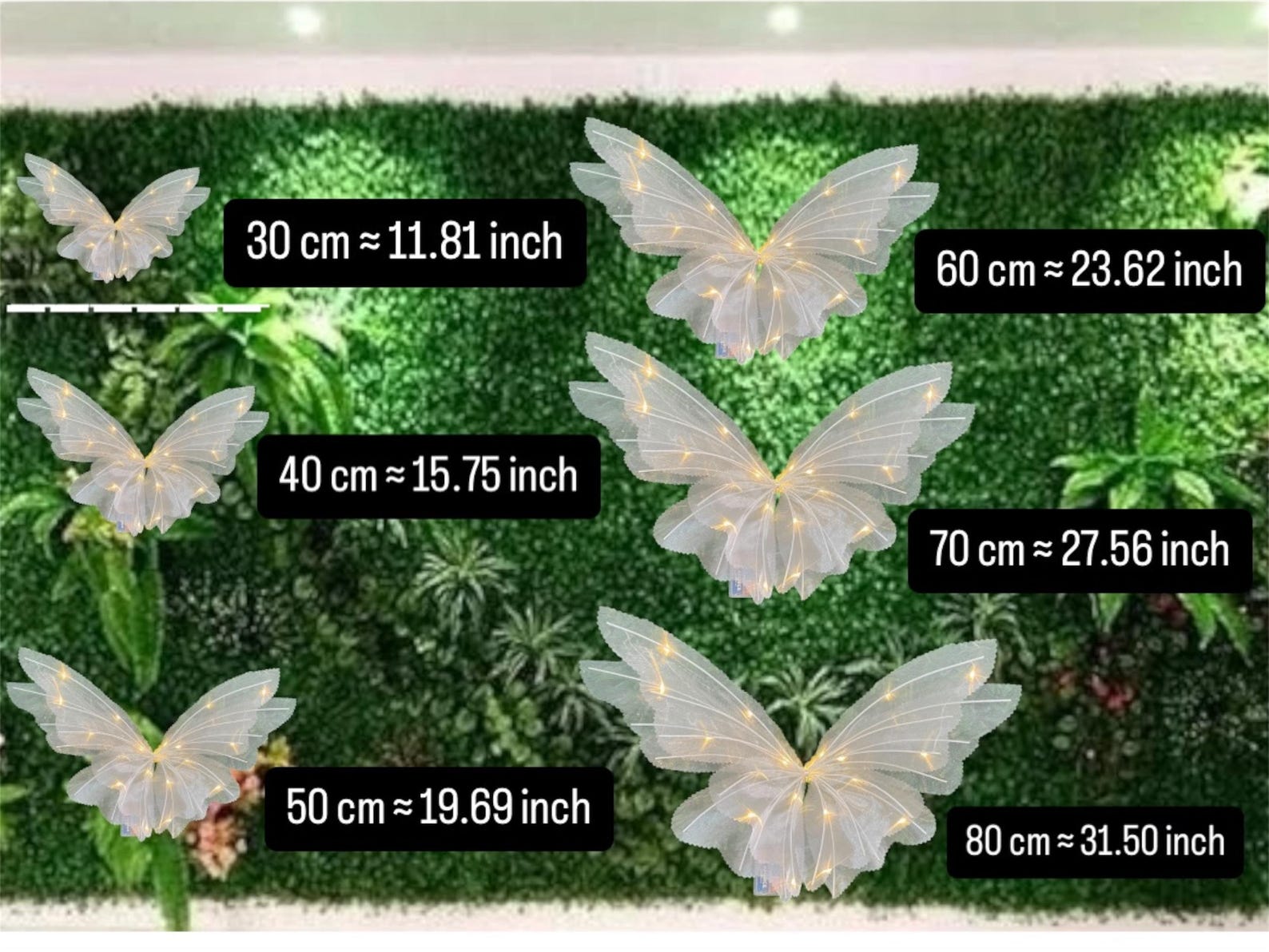 Butterfly Wedding Decoration With Lights – Romantic White Butterfly ...
