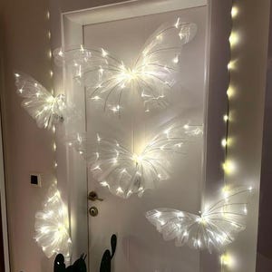 LED Butterfly Wall Decoration - Romantic Home Lighting - Wedding and ...