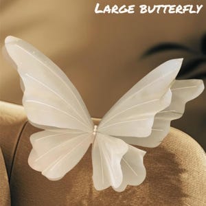 Giant Silk Butterfly Large Butterfly Organza Art,large Tulle Butterfly ...