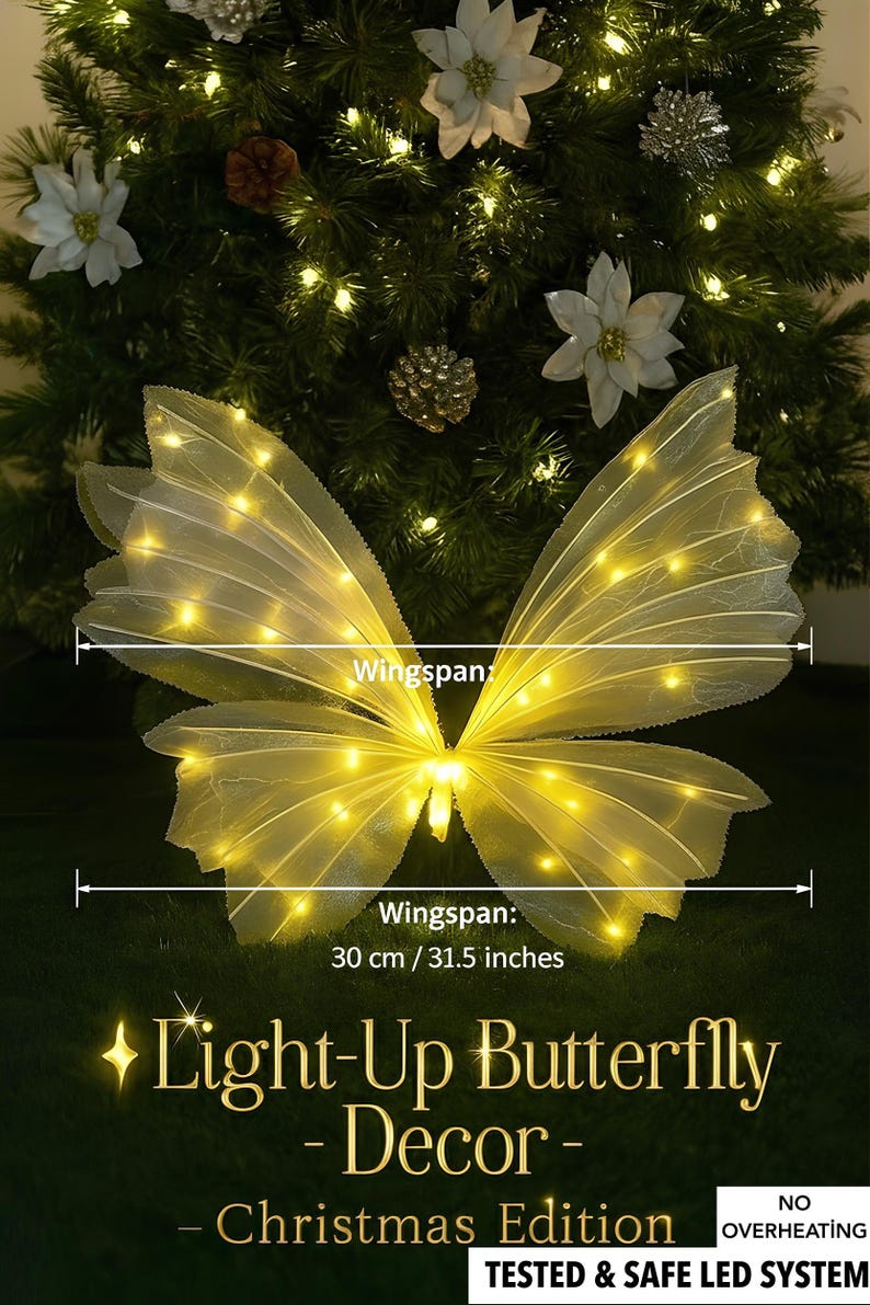 Large Light-up Organza Tulle Butterflies - Elegant Party Decor, Photo ...