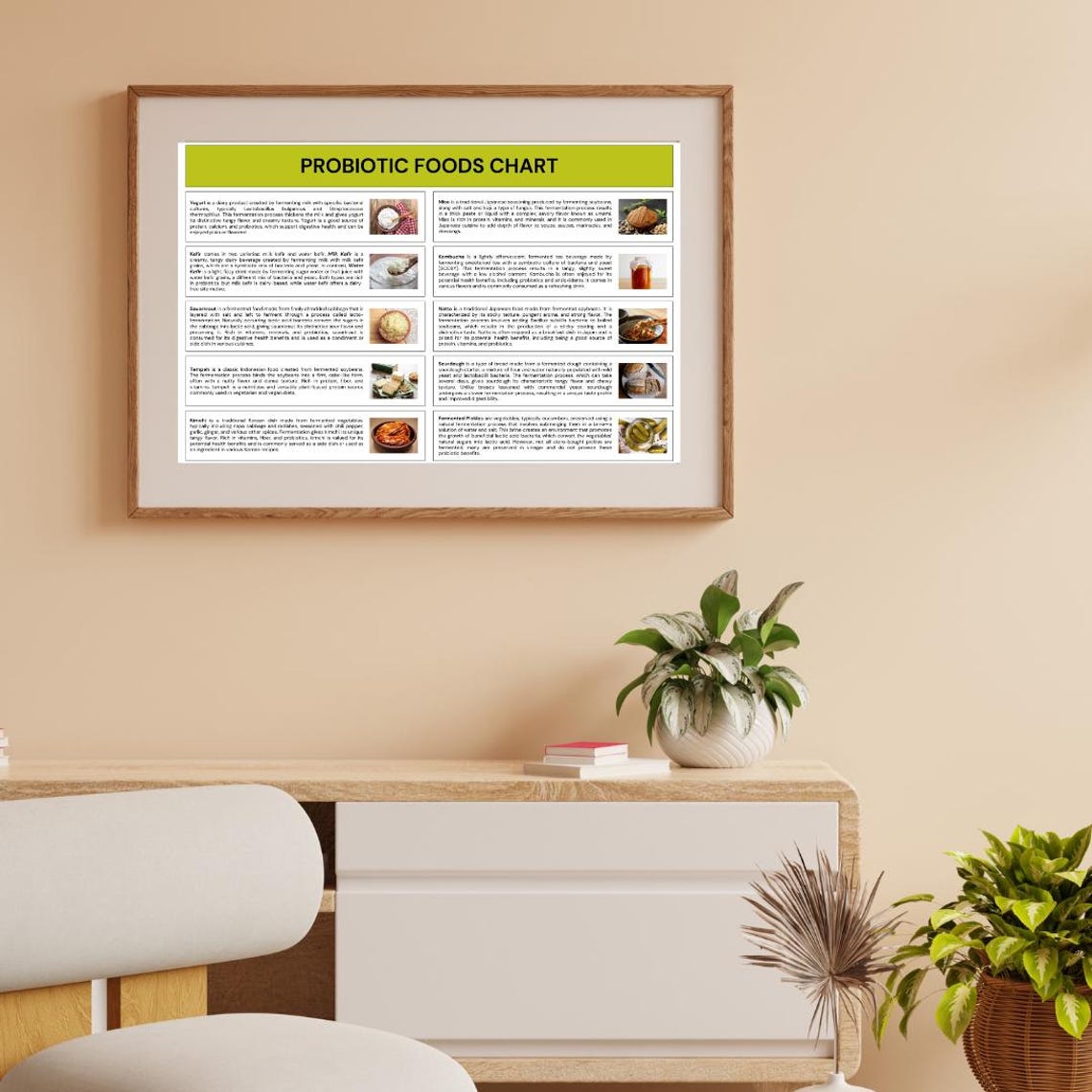 Probiotic Foods Chart, Fermented Foods Guide, Printable Foods List ...