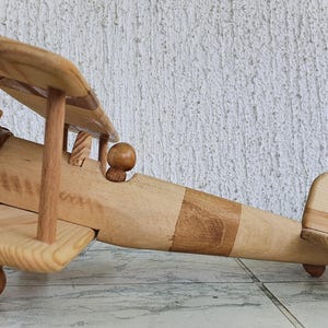 DIY Wooden Toy Airplane / Plan With Dimensions for Shaping and Cutting ...