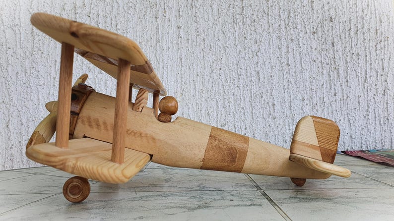 DIY Wooden Toy Airplane / Plan With Dimensions for Shaping and Cutting ...