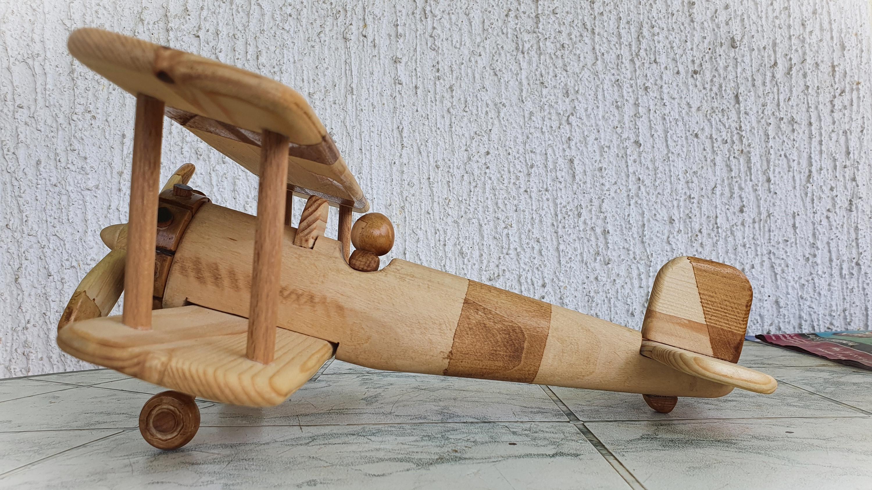 DIY Wooden Toy Airplane / Plan With Dimensions for Shaping and Cutting ...