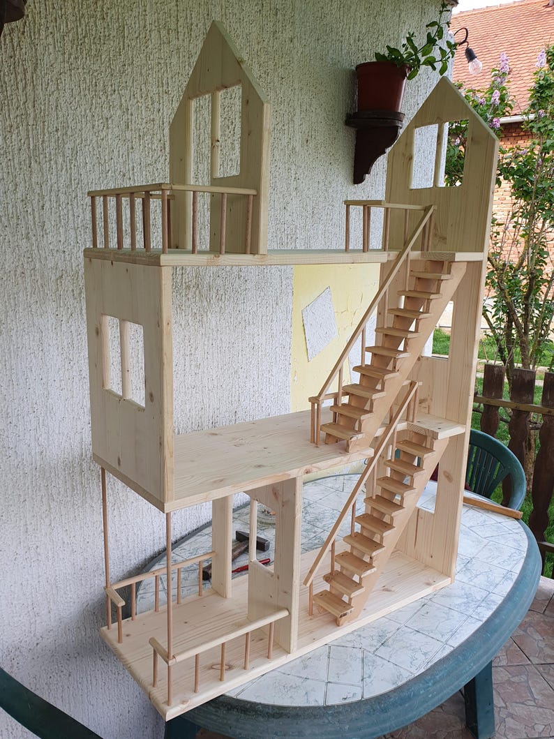 Plan for Building DIY Wooden Dollhouse - Etsy
