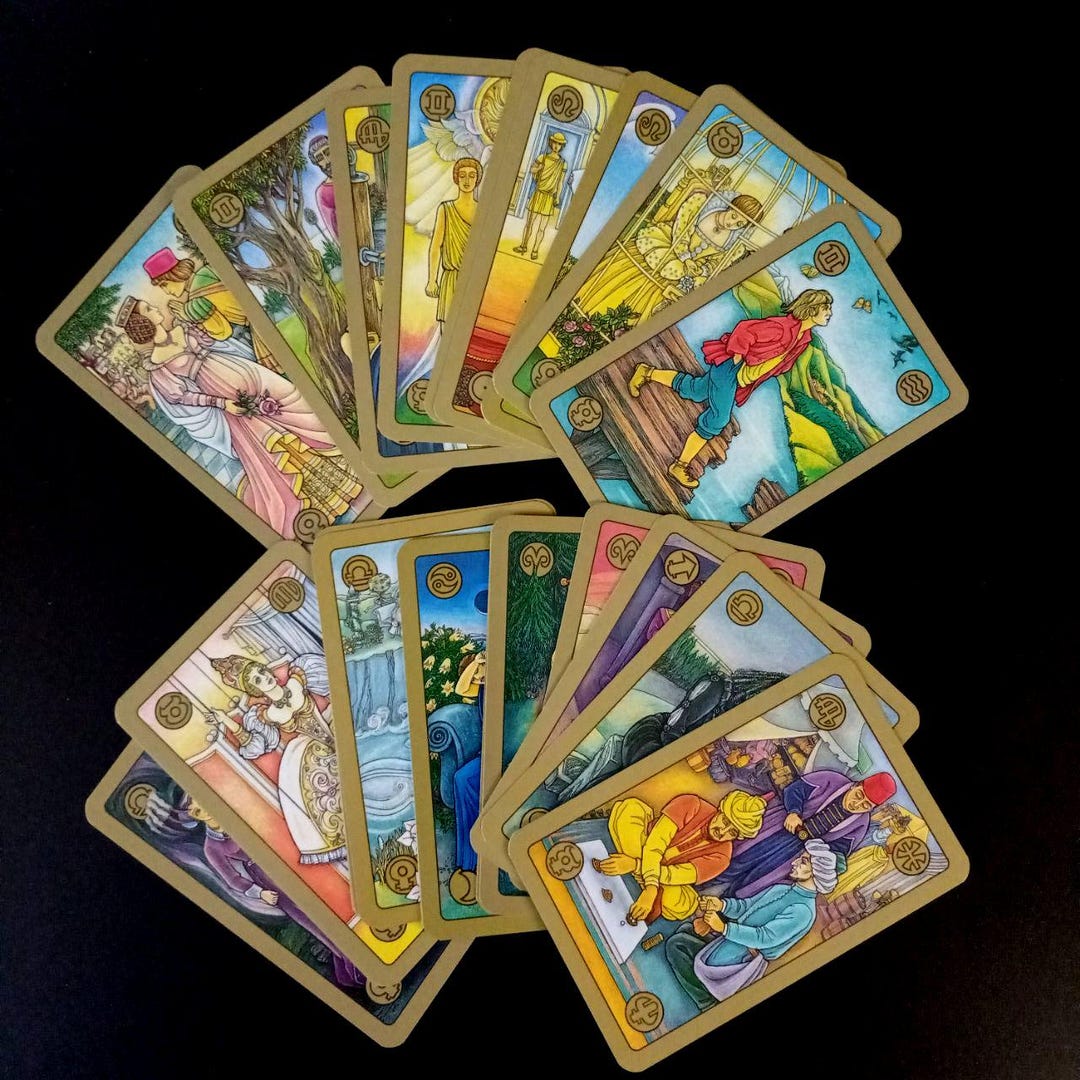 Tarot Cards Symbolon/78 Large Cards/ Psychotherapeutic Plots+brochure ...