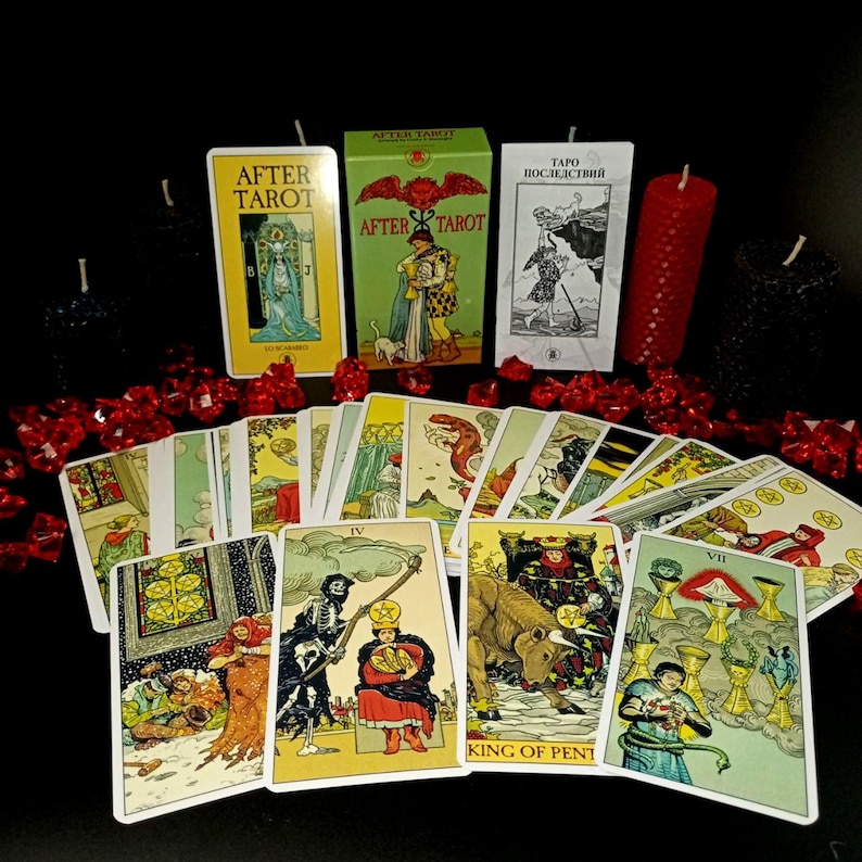After Tarot Deck | 78 Cards, Consequences Tarot With Russian Guide - Etsy