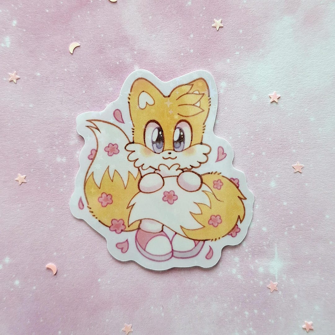 Tails the Fox Sakura Sticker - Etsy