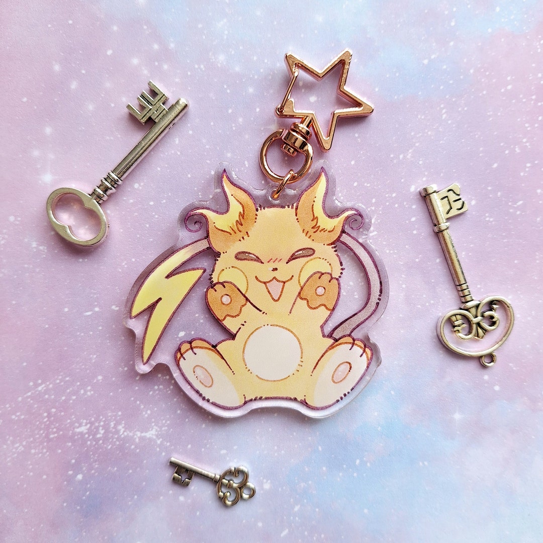 Raichu Pokemon Keychain - Etsy