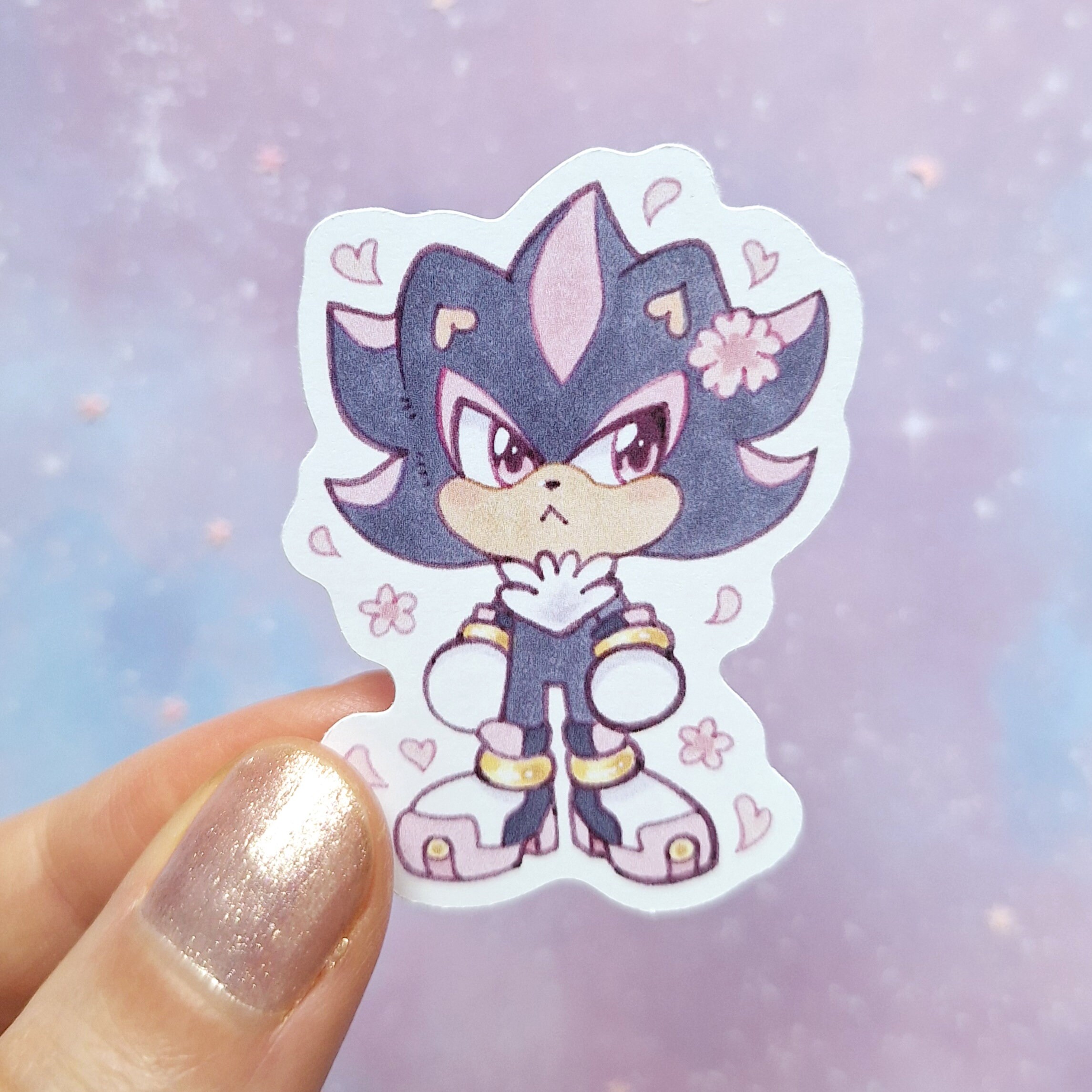 Shadow the Hedgehog Sakura Sticker - Etsy