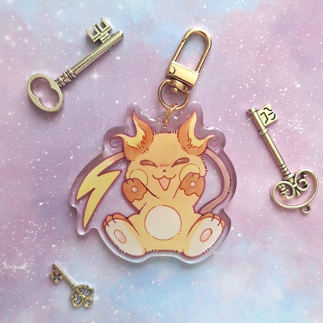 Raichu Pokemon Keychain - Etsy