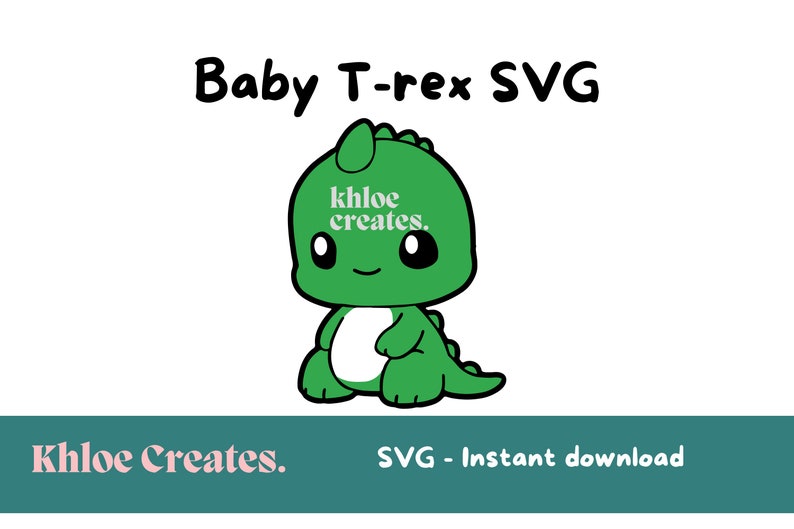 Baby T-rex SVG Cutting File Cricut Dinosaur - Etsy