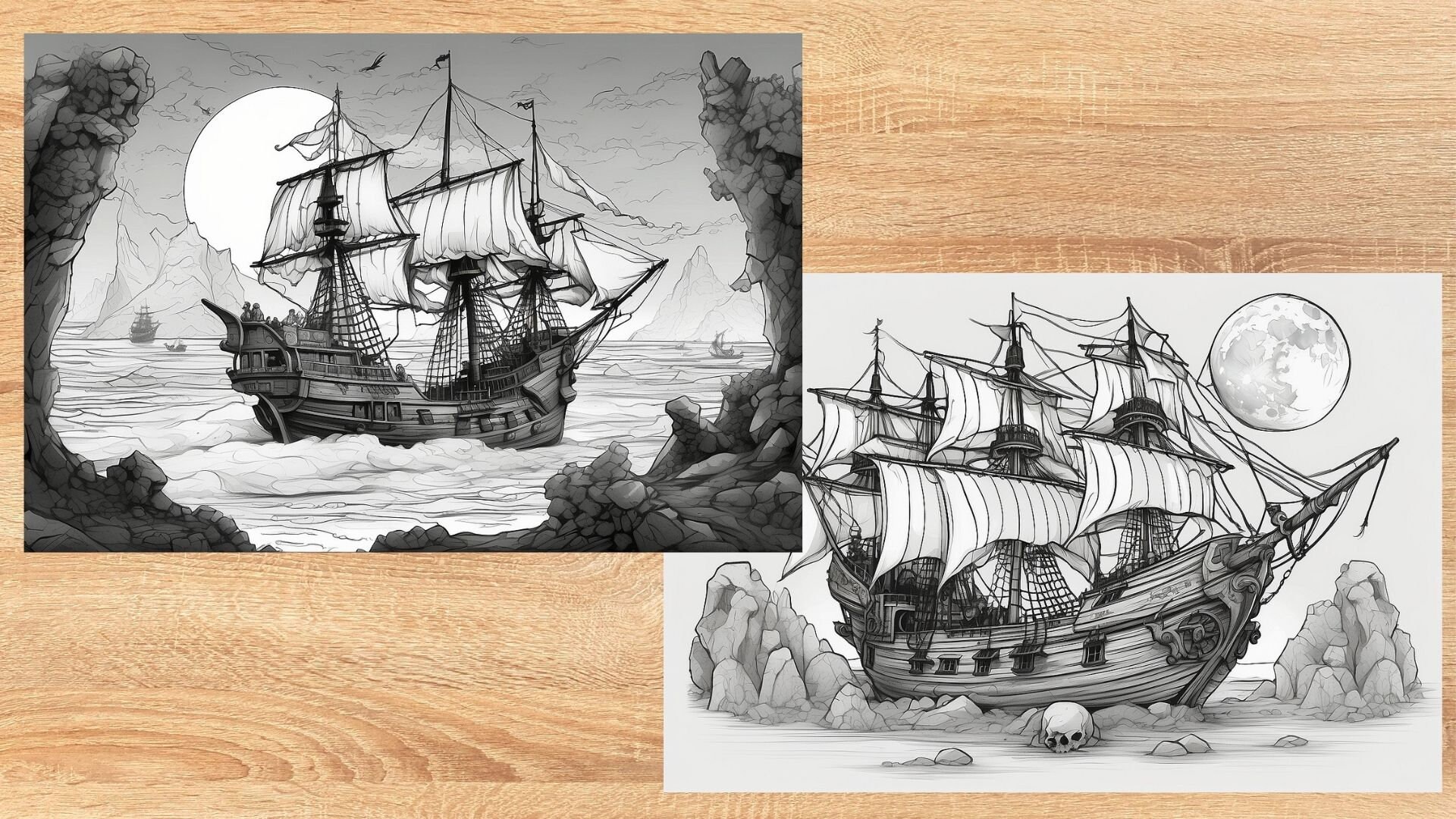 20 Printable Pirate Ships Coloring Pages, Relax and Stress Relief ...