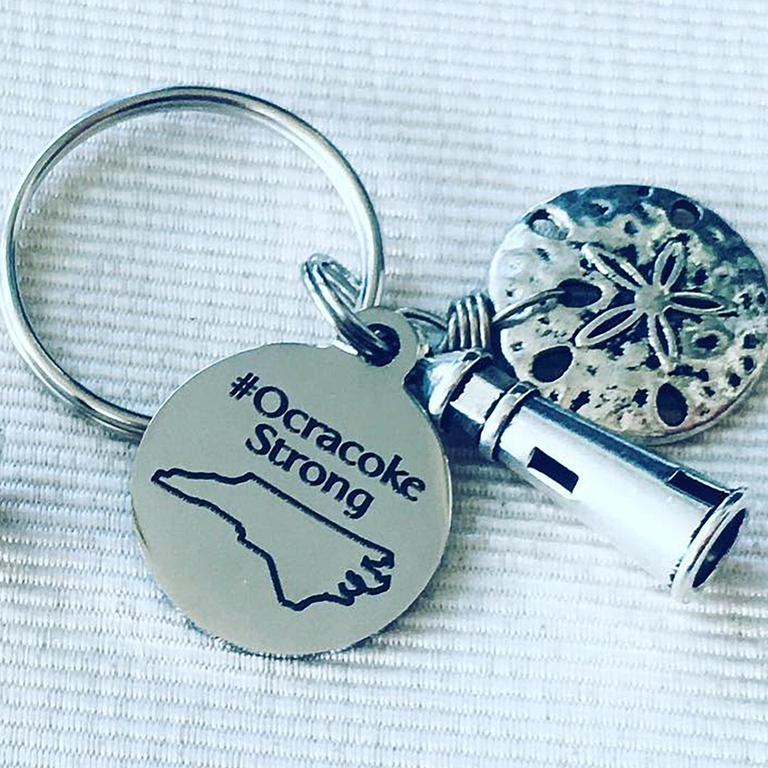 Ocracoke Lighthouse Key Ring Ocracoke Island Accessory Outer - Etsy