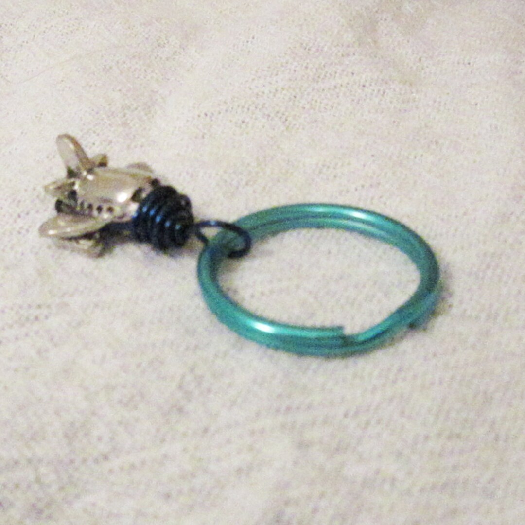 Airplane Key Ring, Aviation Keychain, Blue Keyring, Female Pilot Gift ...