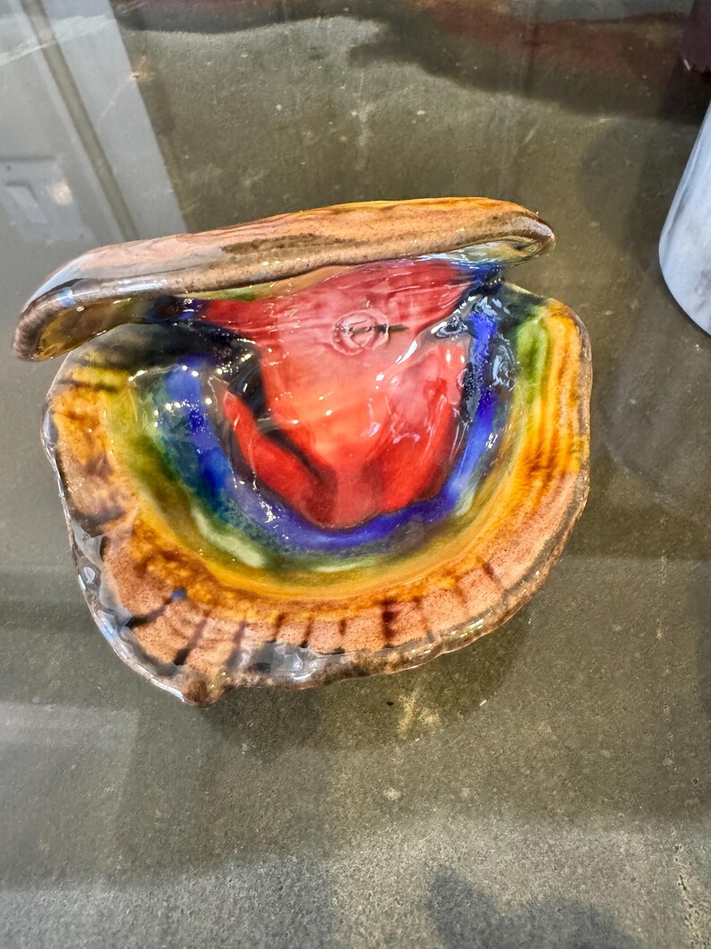 Victorian Majolica Palissy Ware Open Clam Shell Dish - Etsy