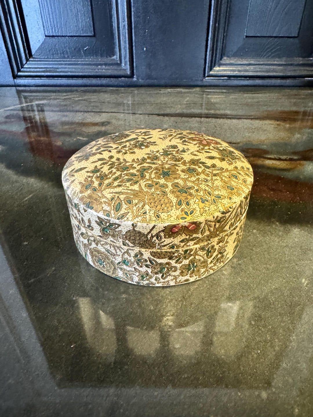 Vintage Alfred E. Knobler Paper Mache Coaster Set - Etsy