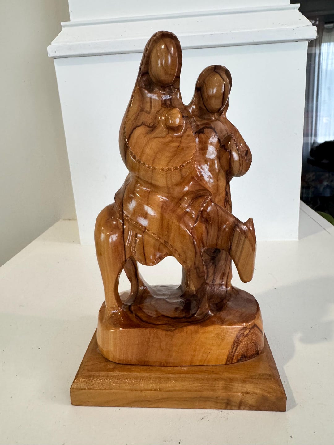 Olive Wood Flight Into Egypt of the Holy Family Sculpture - Etsy