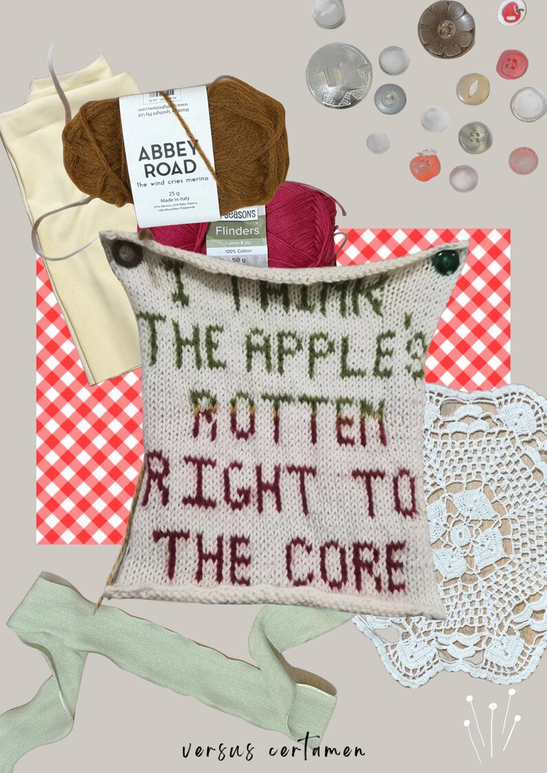 Rotten Core Crochet & Knit Chart | Digital Graph | BRAT Inspired Quote ...