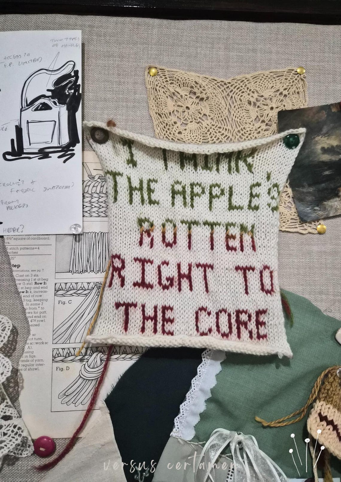 Rotten Core Crochet & Knit Chart | Digital Graph | BRAT Inspired Quote ...