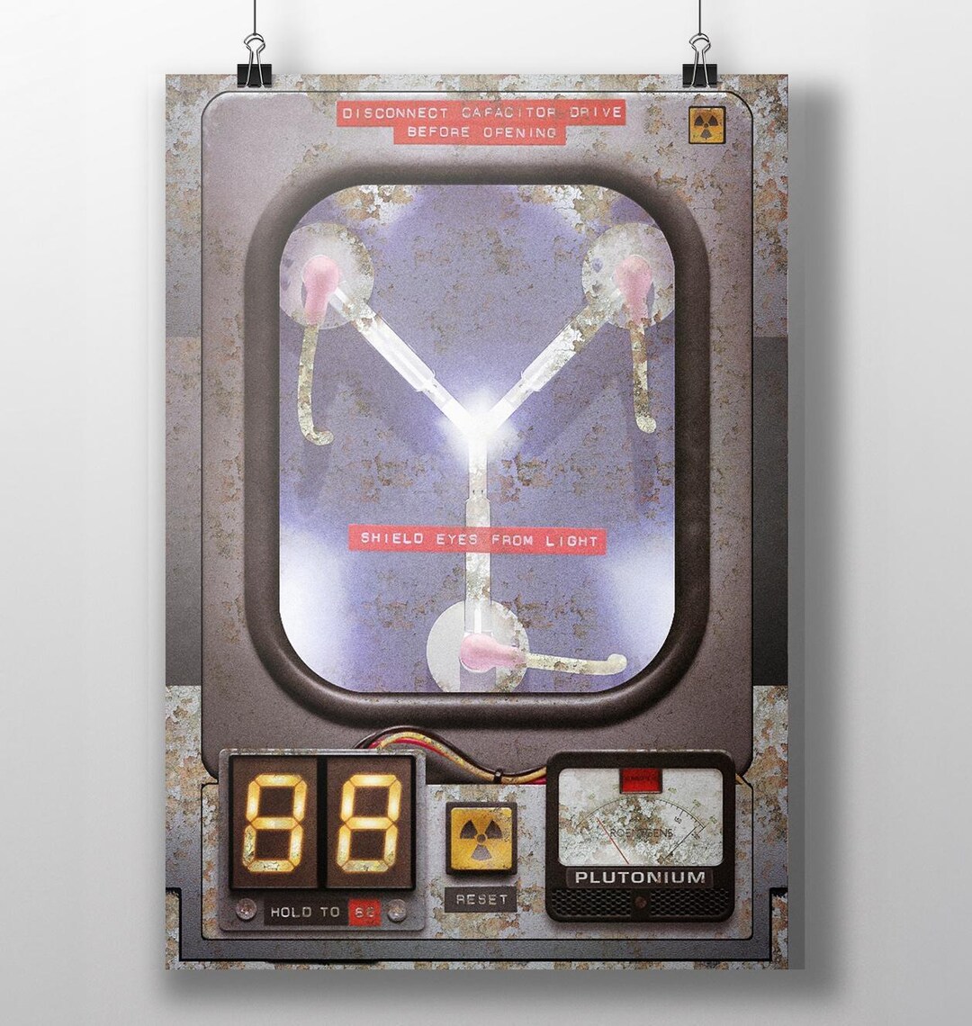 Flux Capacitor Movie Prop Poster Print – Back to the Future Time ...