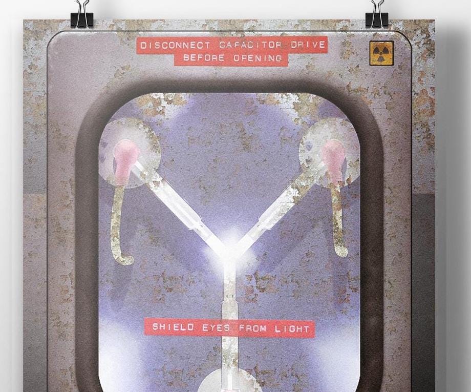 Flux Capacitor Movie Prop Poster Print – Back to the Future Time ...