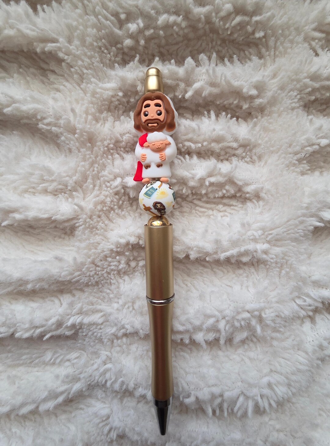 Beaded Jesus Pen - Etsy