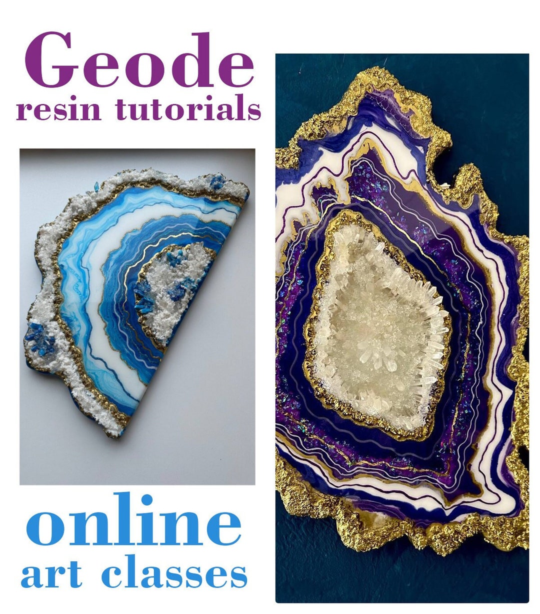 Geode Tutorial Resin Art Classes - Etsy