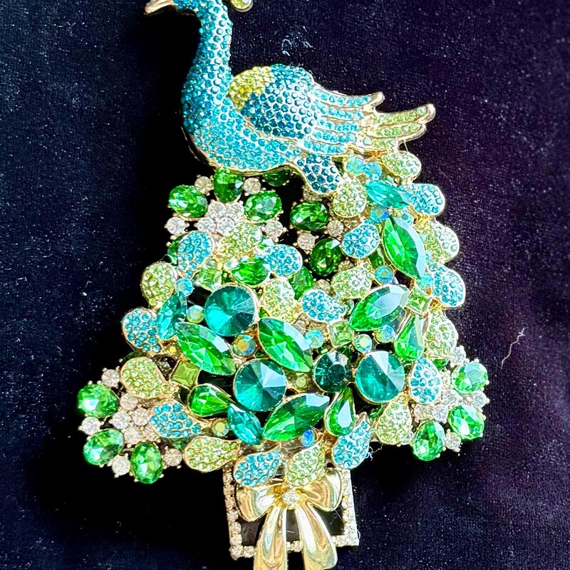 Huge Rhinestone Pin - Etsy
