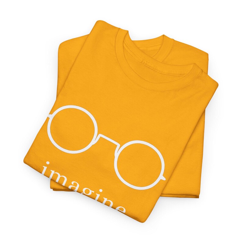 John Lennon Imagine T-shirt | John Lennon Glasses Tee - Etsy