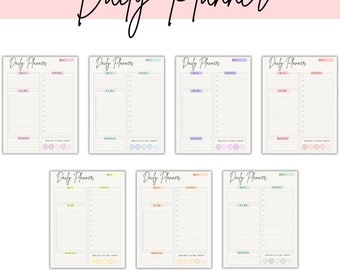 Printable Minimalist Journal Digital Planner With Goal Setting, Vision ...