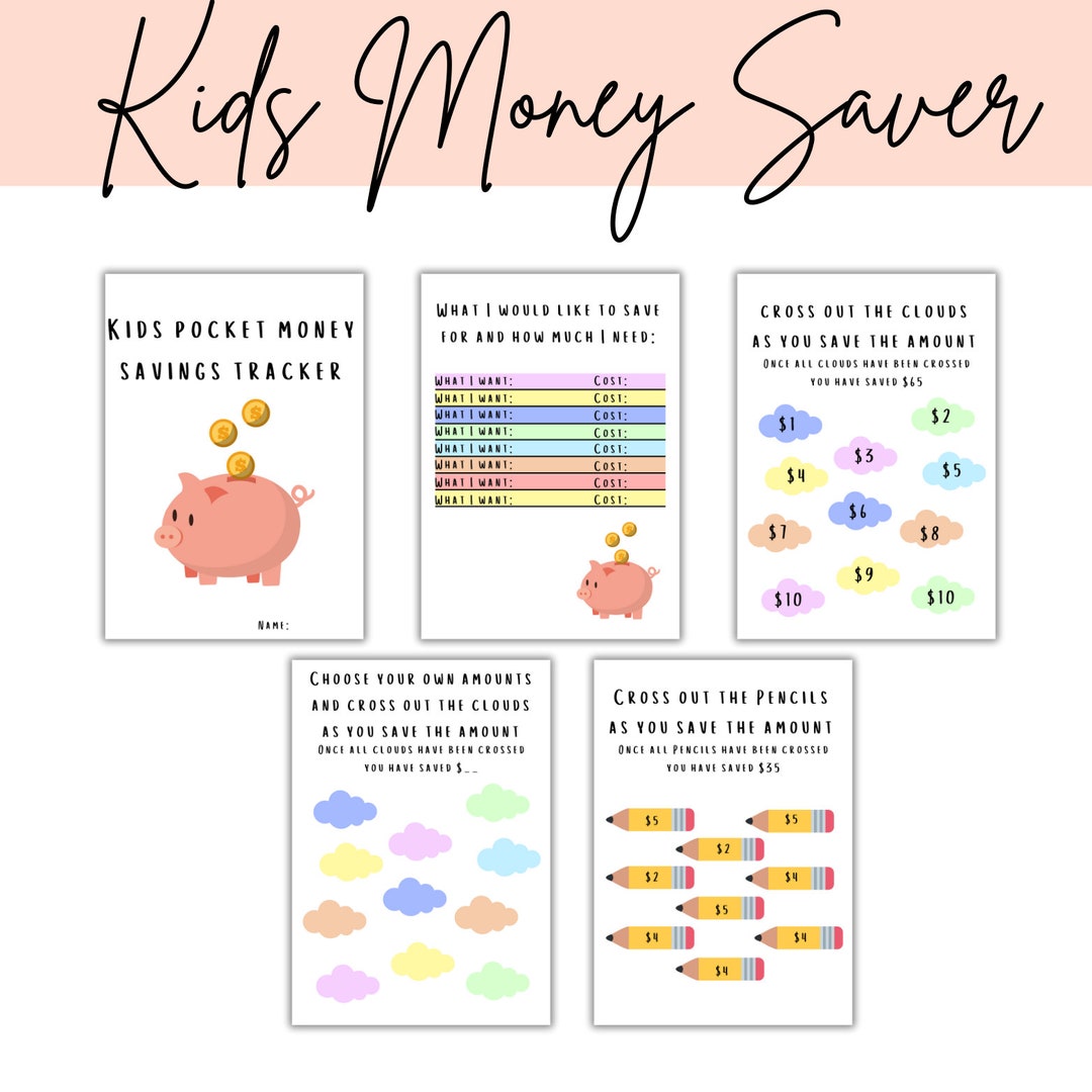 Kids Pocket Money Tracker challenge - Etsy