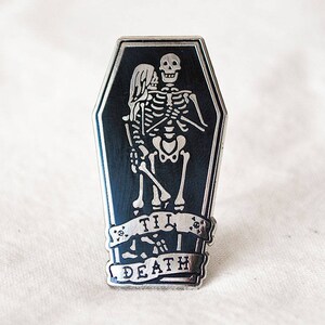 Til Death Skeleton Lapel Pin, for Ever Anniversary Gift or Wedding Day ...