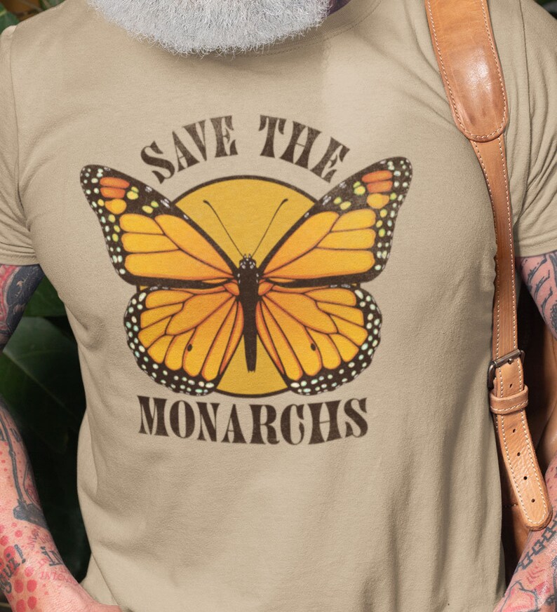 Save the Monarchs Butterfly Tee. Free Seeds. Unisex Retro - Etsy