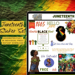 Juneteenth Sticker Set - Etsy