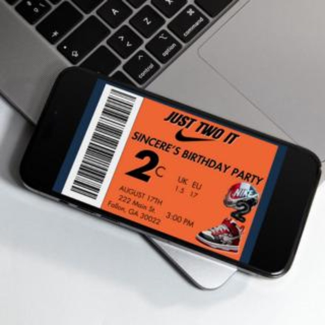 Editable Shoebox Invitation - Etsy