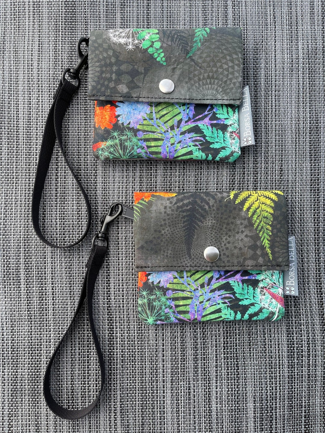 Small Slim Wallet RFID Protected Womens Wallet Women's Wristlet Zipper ...