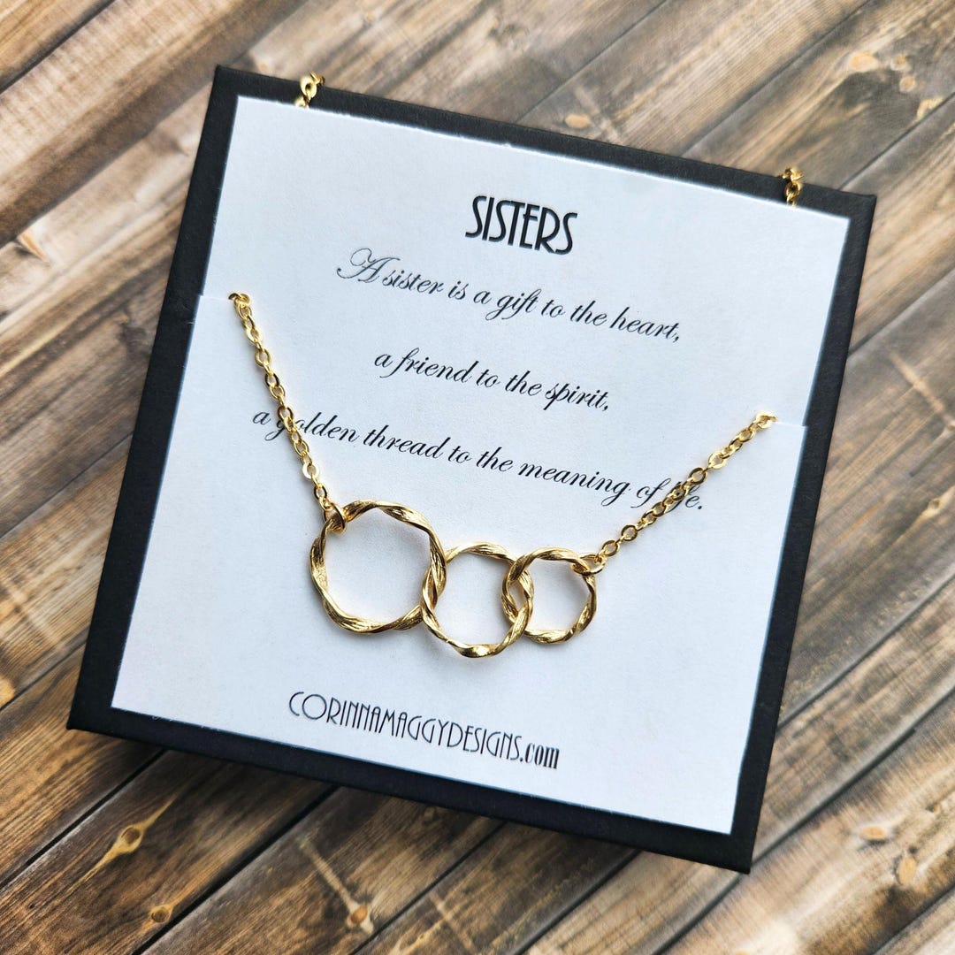 Sister Necklace / Inspirational Jewelry / Three Sisters Jewelry / Gift ...