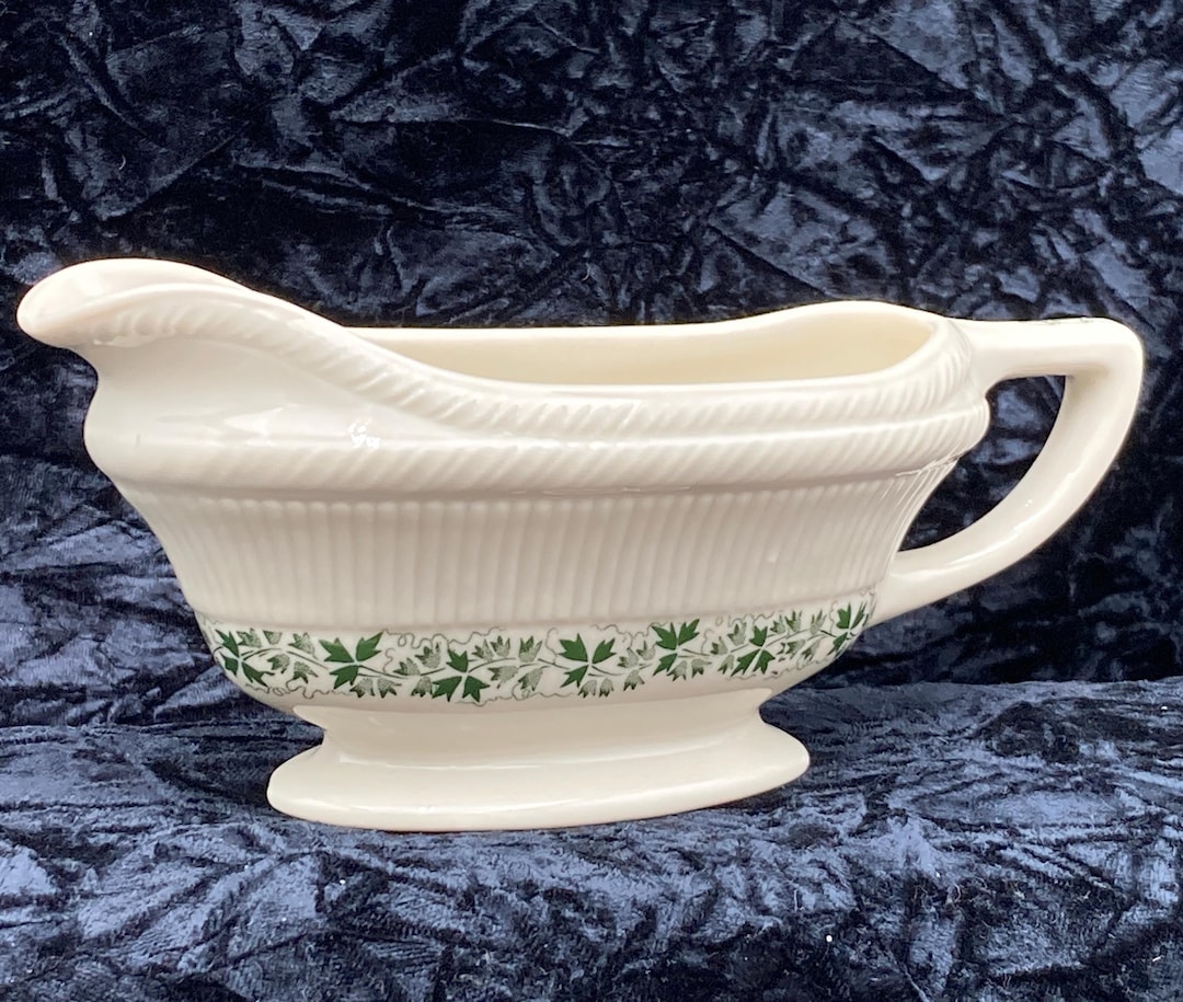 Rare Vintage Staffordshire Shenango Pottery Sauce Boat Restaurant Ware ...