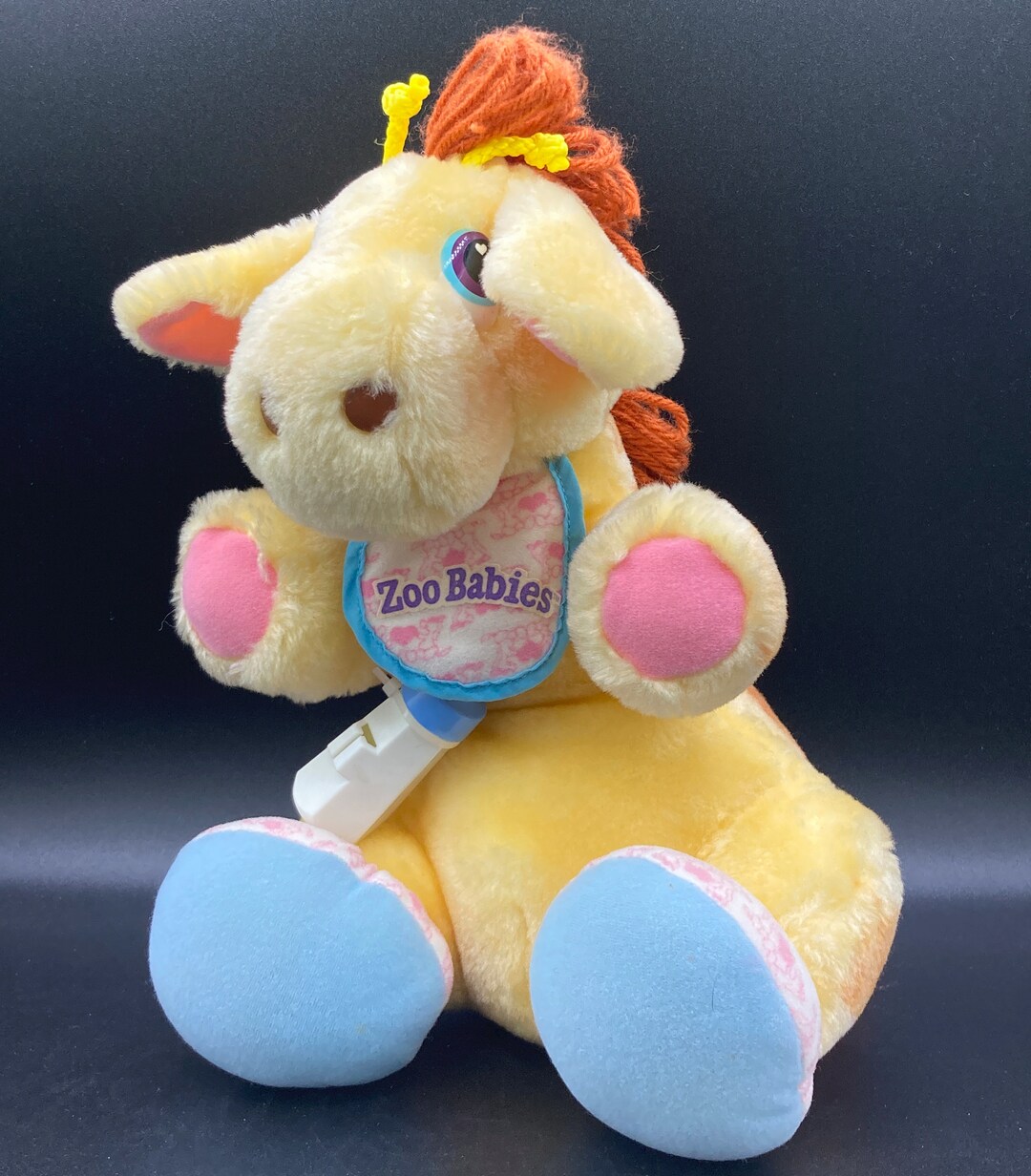 Vintage 1980's Tonka Zoo Babies Yellow Giraffe Plush Stuffed Animal 12 ...