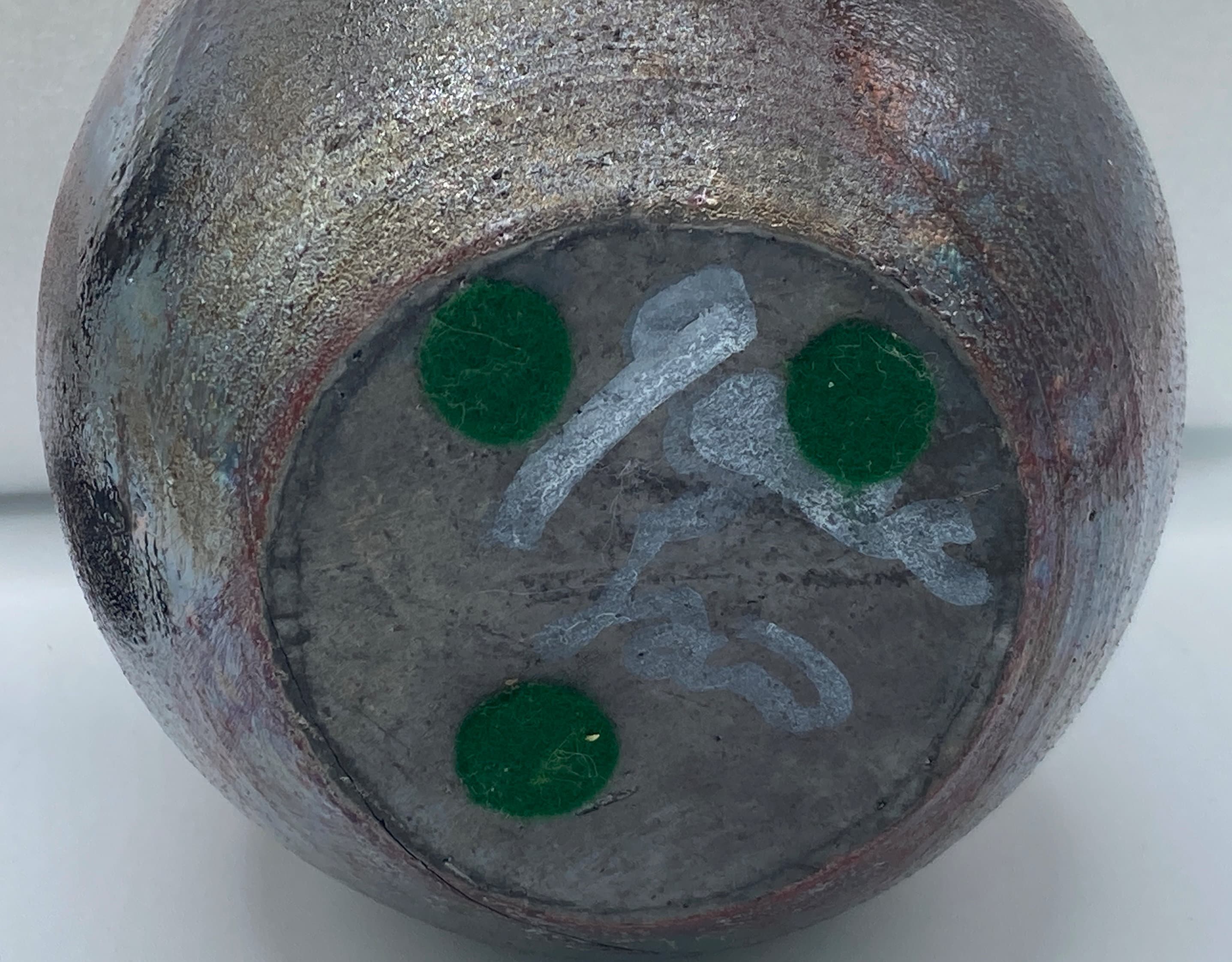 Studio Art RAKU Pottery Vase Jar Urn With Lid Shiny Iridescent / UNIQUE ...
