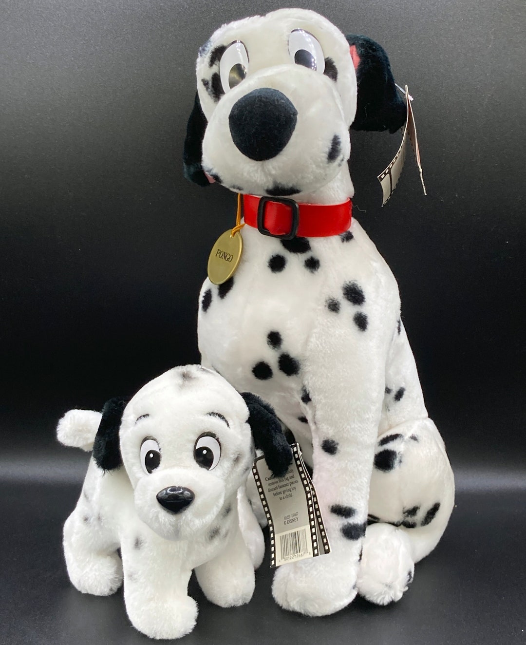 1990's NWT Disney 101 Dalmations Pongo Dog and Puppy Plush - Etsy