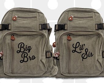 Boys Backpack Big Brother Little Brother Kids Backpack | Etsy