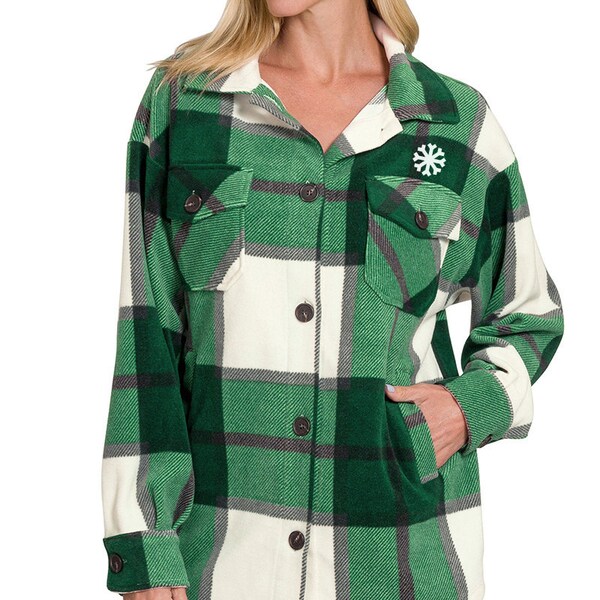 Flannel Jacket Women - Etsy