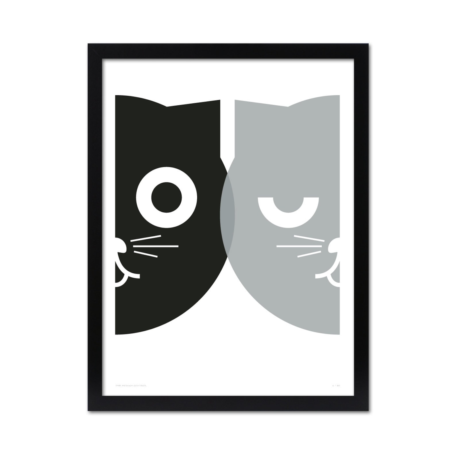 Dueling Watson the Cat, Art Print, Screenprint, Cat Art, Print, Poster ...